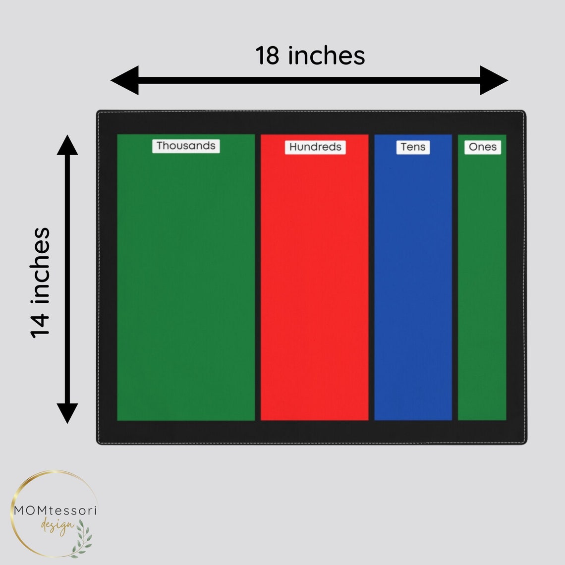 Montessori Golden Bead Place Value Mat Montessori Math Mat - Etsy