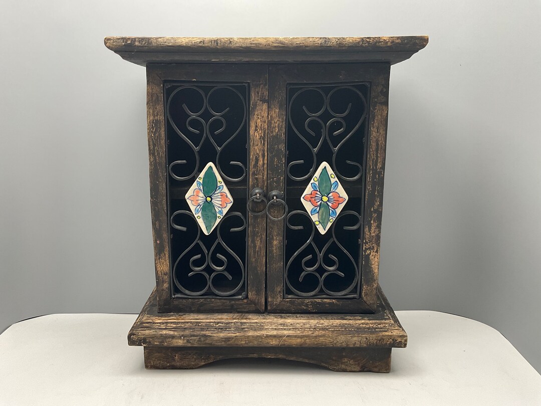 Rustic Handmade Wooden Cupboard, Vintage, India. - Etsy