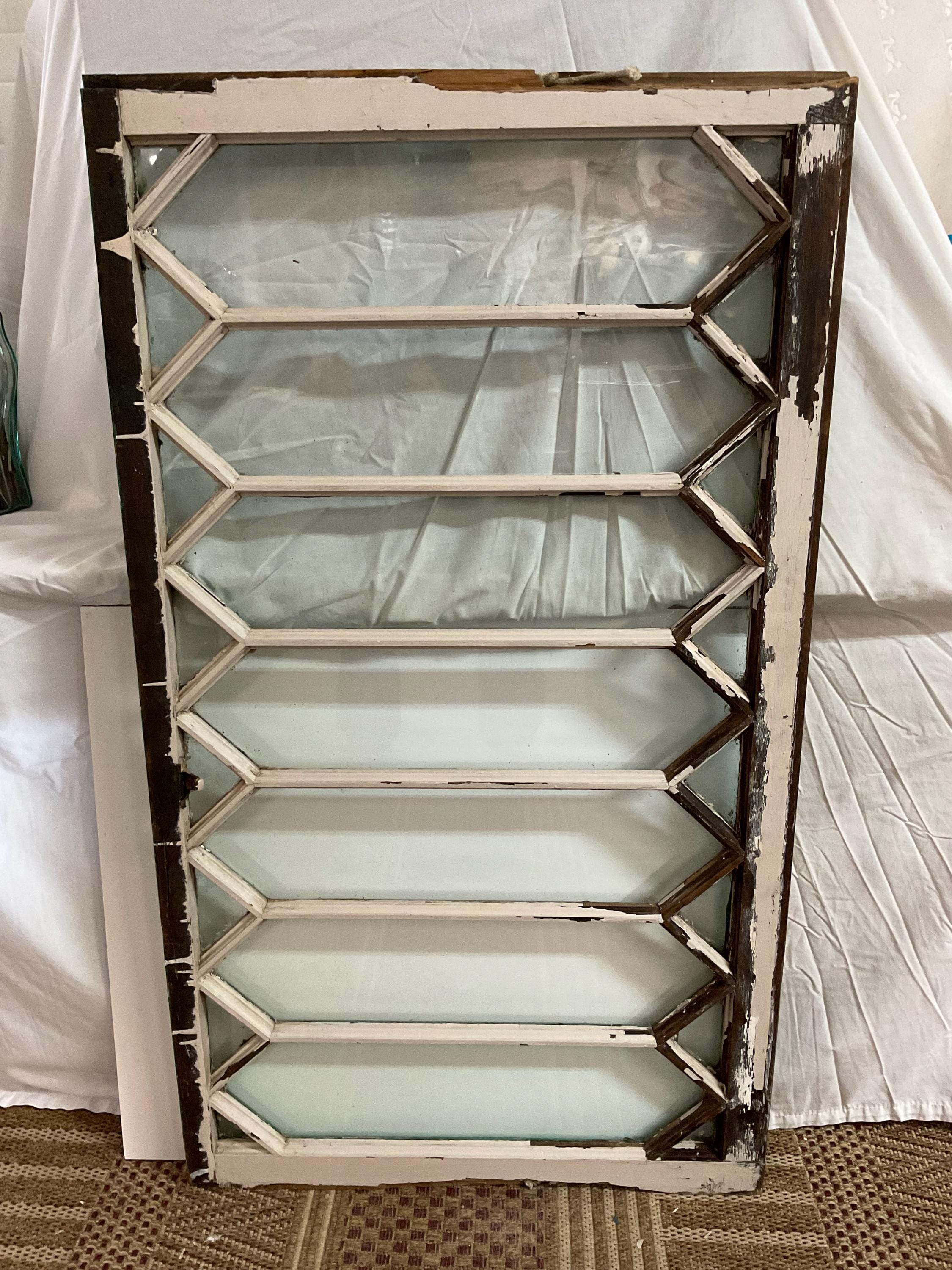 Salvaged Diamond Paned Window: 1920s Sun Valley Decor - Etsy