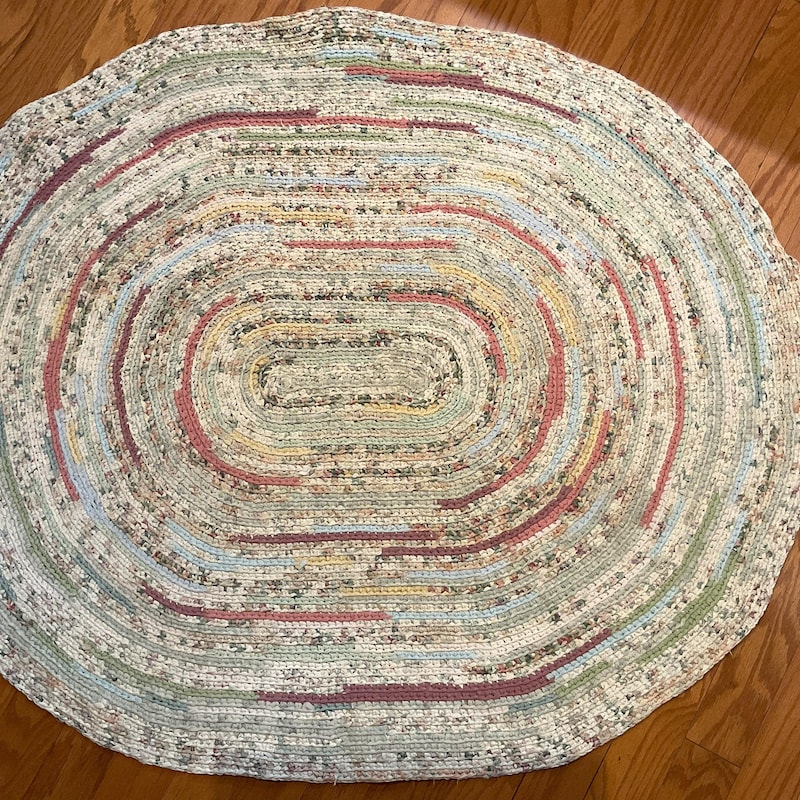 Oval Rag Rug - Etsy