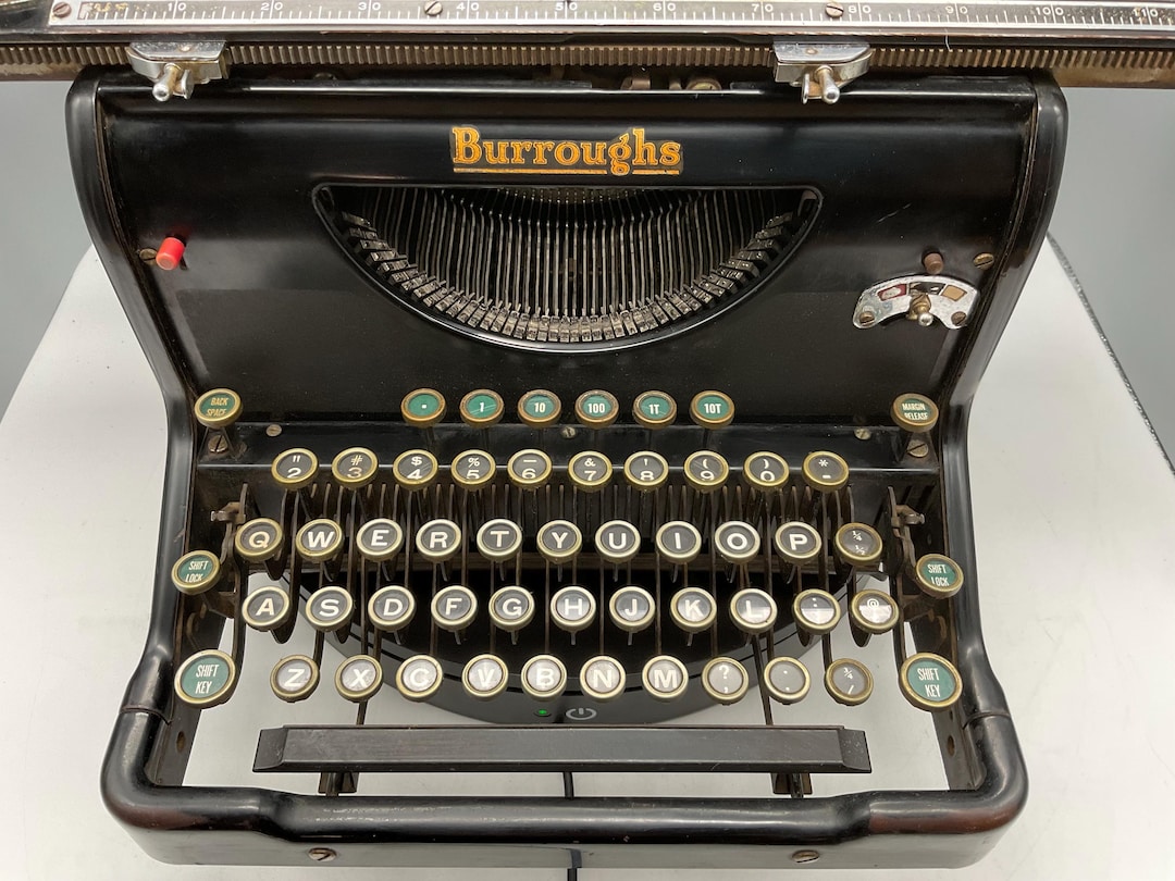 1935 Burroughs Standard Typewriter Model 50 Extremely Rare Find ...