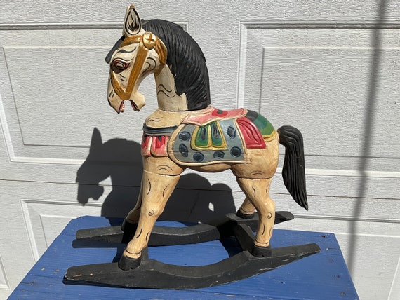 Contorno De Caballo Balancín Icono Del Juguete De Un Caballo