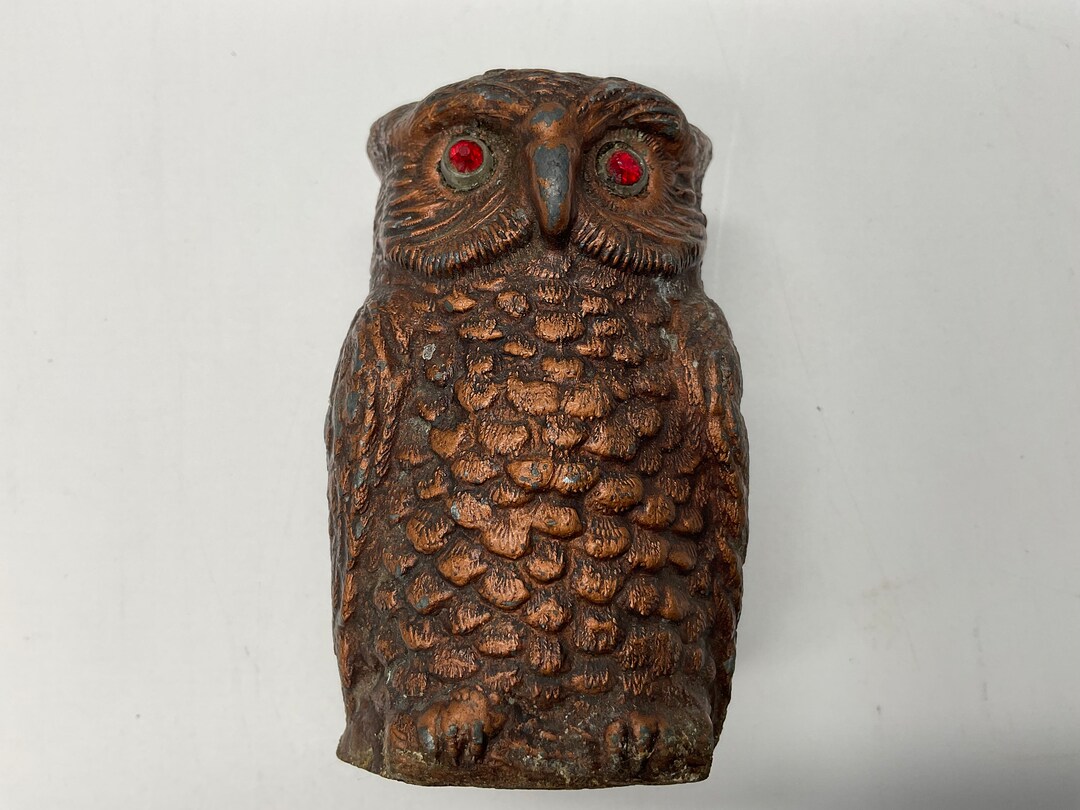 Cast Iron Owl. Red Jewel Eyes Gear Shift Knob. Vintage. - Etsy