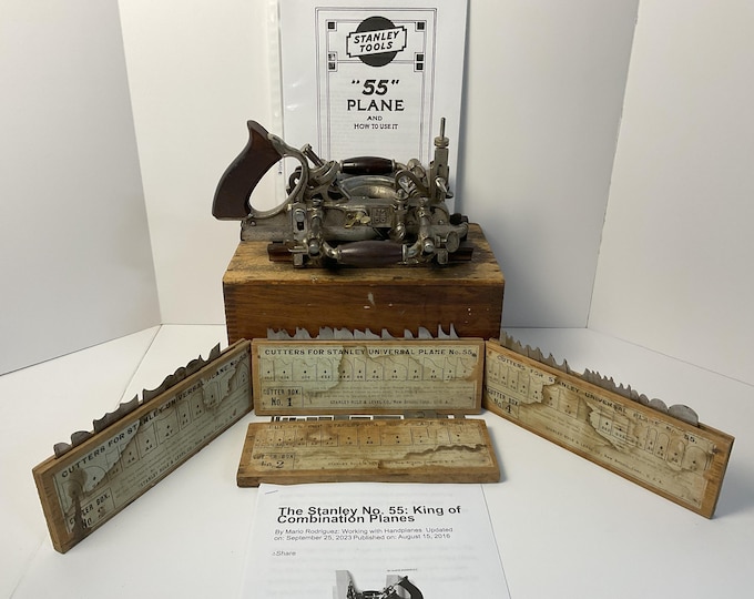 The Stanley No. 55: King of Combination Planes, Original Finger Wooden ...