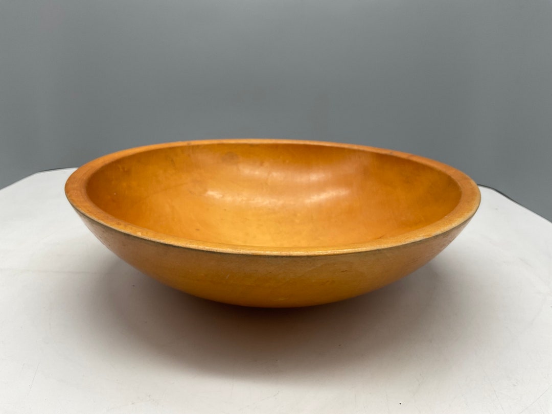 Treenware Munising Solid Wood Bowl. Vintage Handmade - Etsy