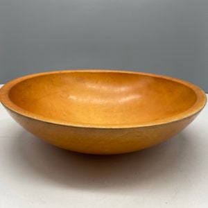 Treenware Munising Solid Wood Bowl. Vintage Handmade - Etsy