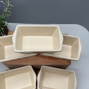 Set of 6 Mini Stoneware Ceramic Glazed Loaf Pans, Baking Dishes. FREE ...