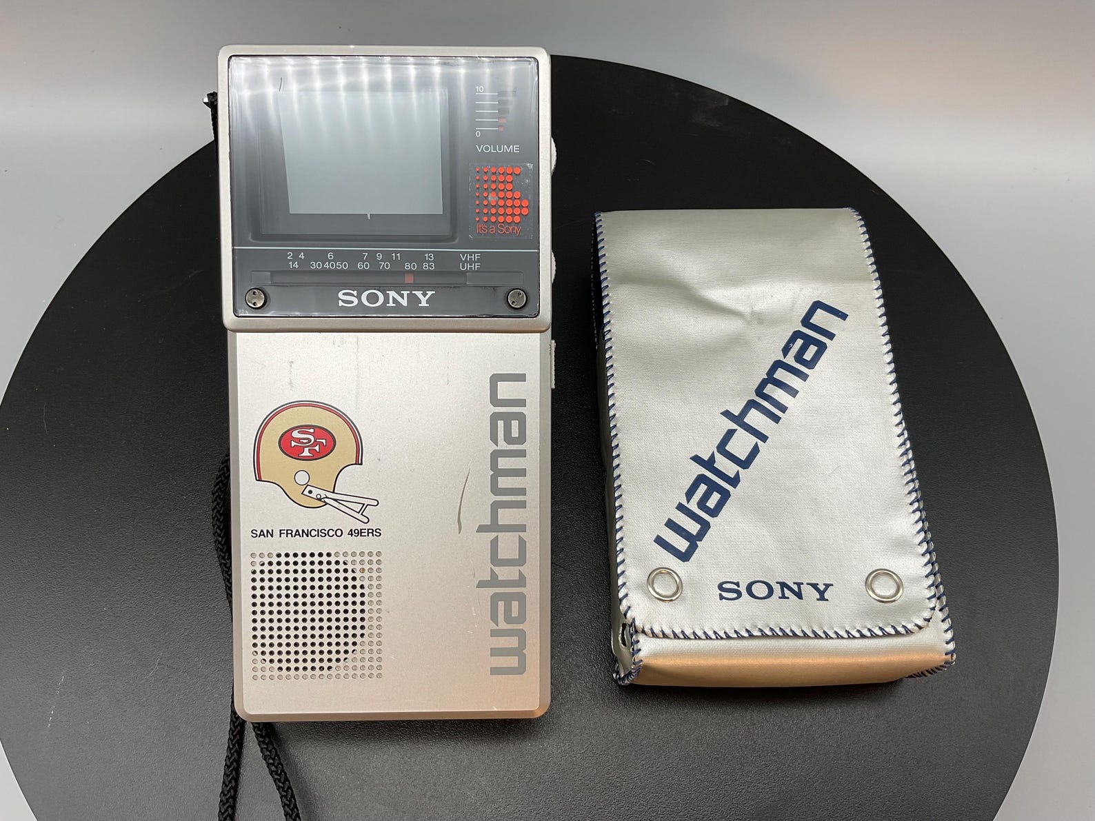 Vintage 1983 Sony Watchman: San Francisco 49ers Collectible TV With ...