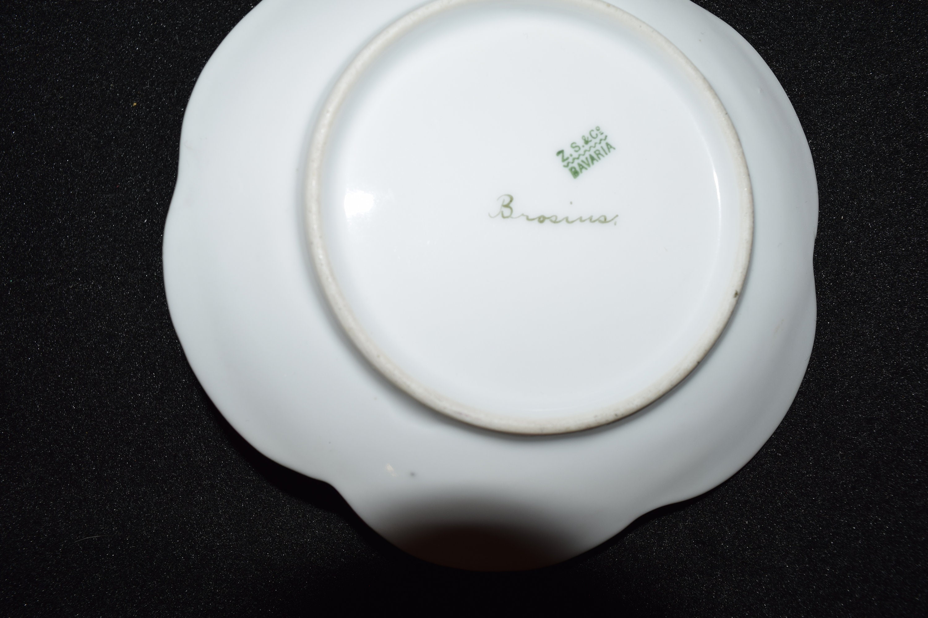 Bavarian Hand Painted Lemon Dish. Gilded Handle - Etsy