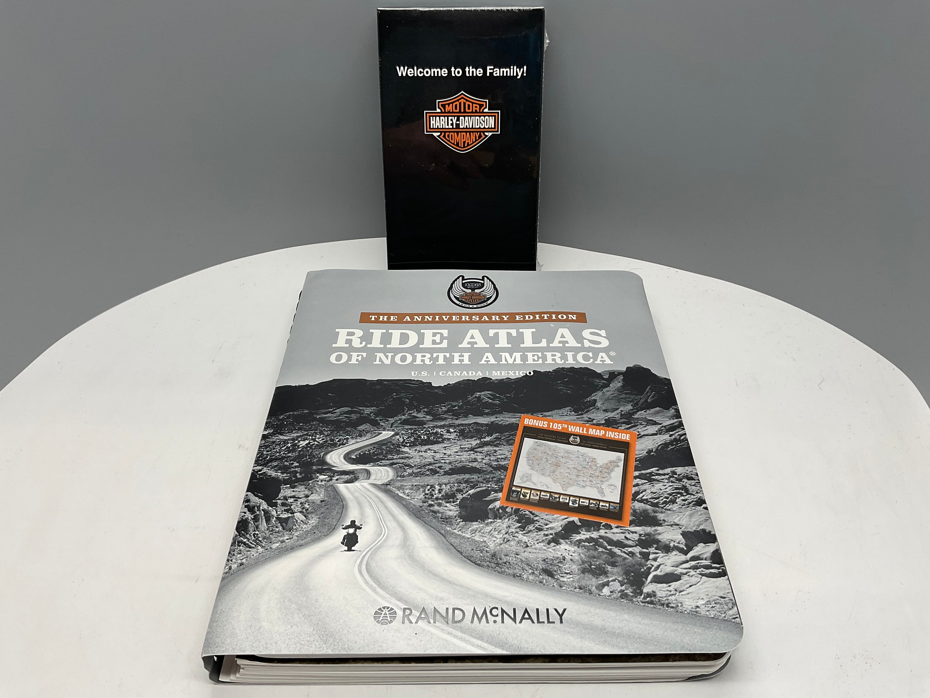 Harley Davidson Ride Atlas of North America Anniversary Edition W/vhs and Wall Map. - Etsy