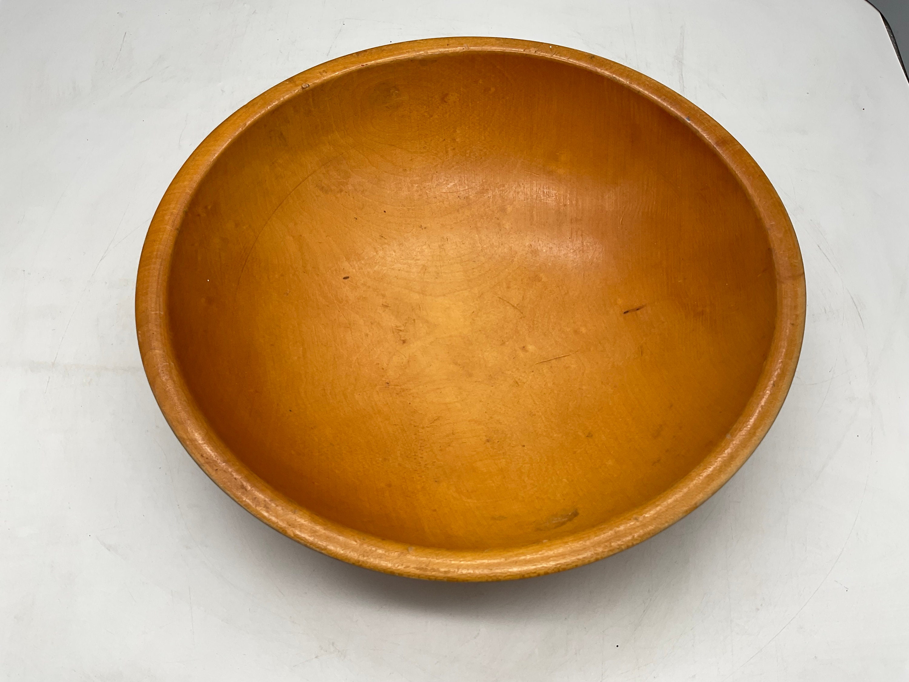 Treenware Munising Solid Wood Bowl. Vintage Handmade - Etsy