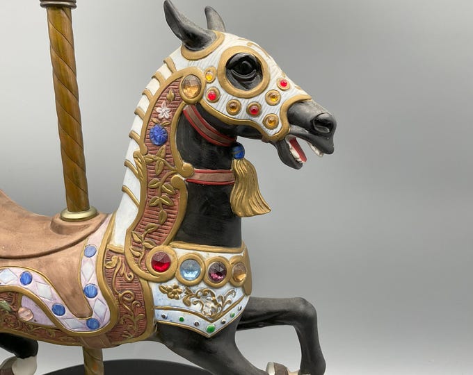 Vintage Porcelain Large Carousel Horse: Tobin Fraley American ...