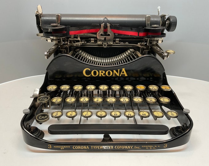 VERY RARE 1919 Corona Folding Portable Typewriter. Immaculate Working ...