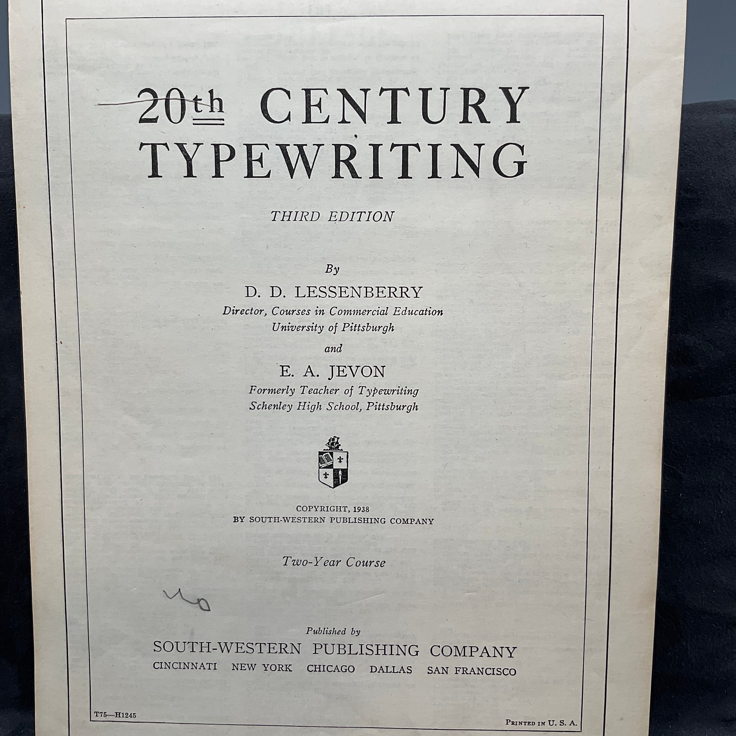20th Century Typewriting Manual - Etsy