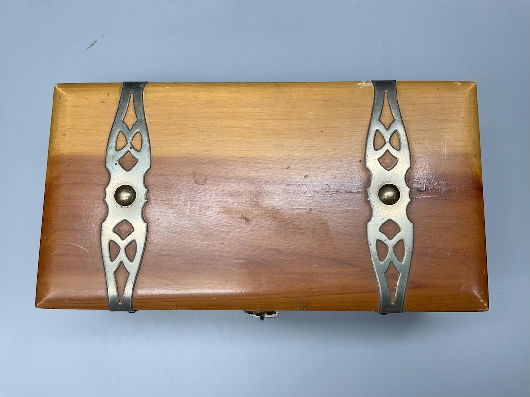 Cedar Treasure Chest: Inlaid Multi-wood Box With Lock - Etsy