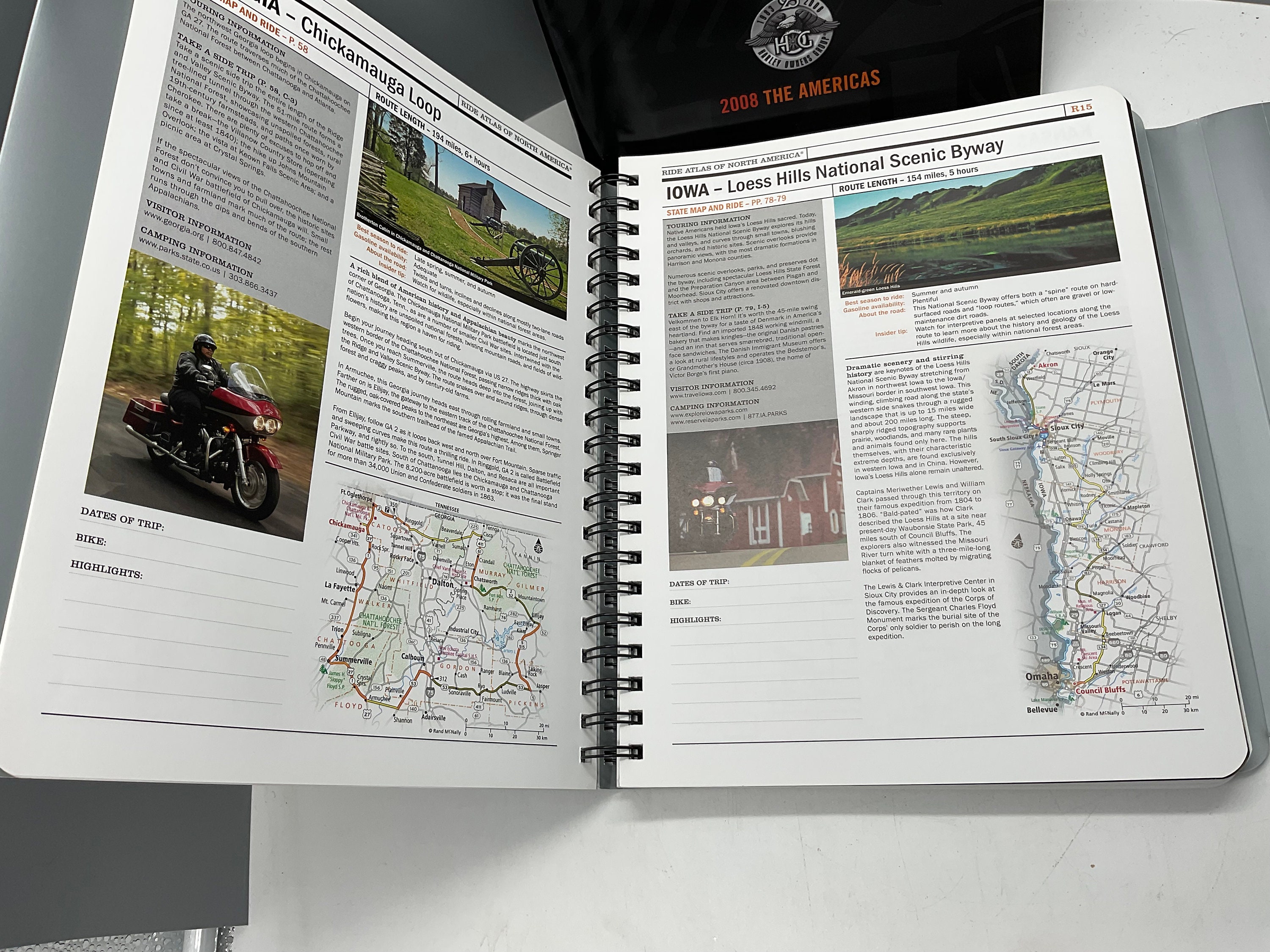 Harley Davidson Ride Atlas of North America Anniversary Edition W/vhs ...