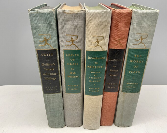 5 Vintage Books Modern Library of New York - Etsy