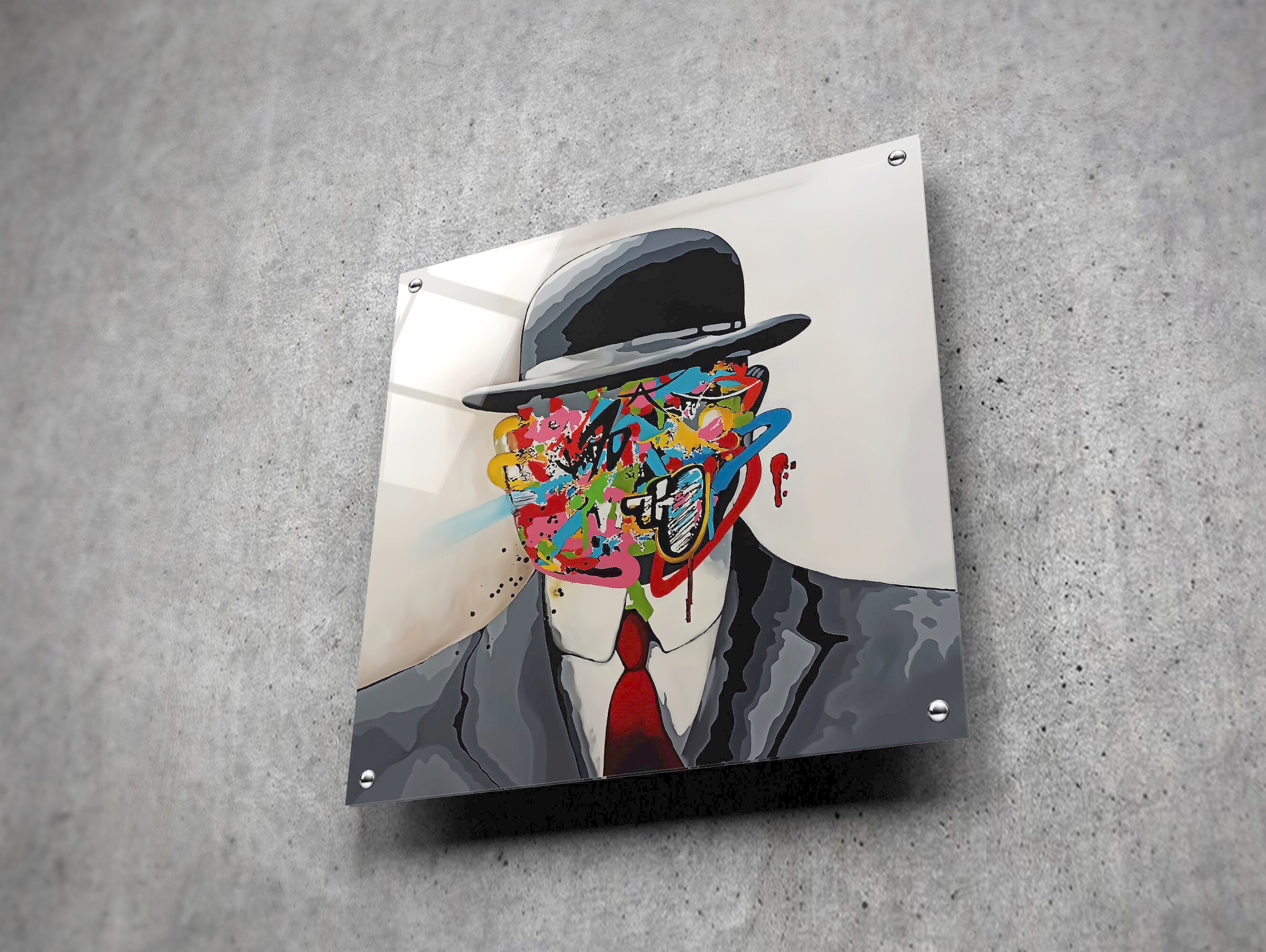 Rene Magritte the Son of Man Wall Art 3D Plexy Glass Art - Etsy Canada