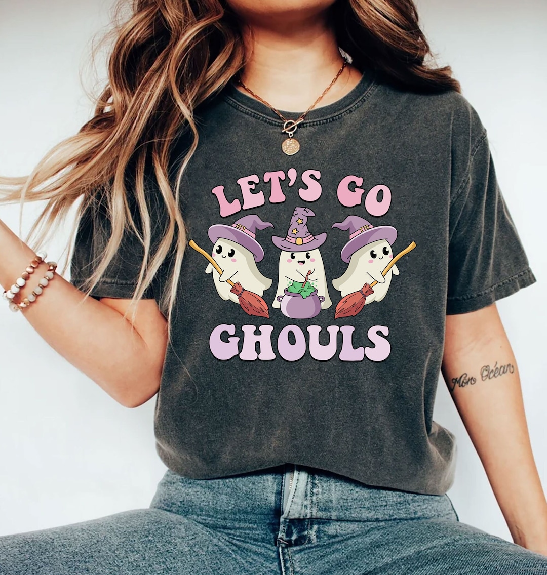 Lets Go Ghouls Shirt,retro Halloween Shirt, Funny Ghost Shirt, Ghost ...