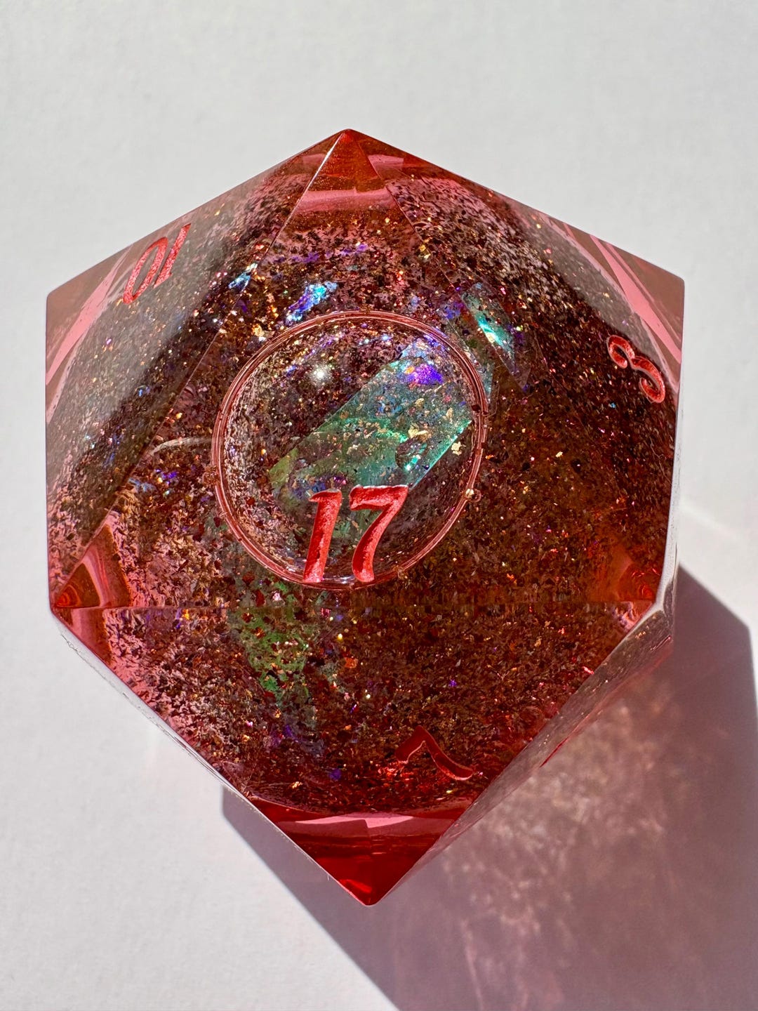 50mm D20 Liquid Core - Ruby - Etsy
