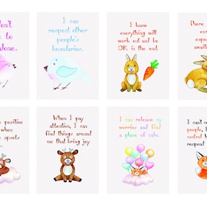 23 Positive Kids Affirmation Cards /animal Positive Kids Affirmation ...
