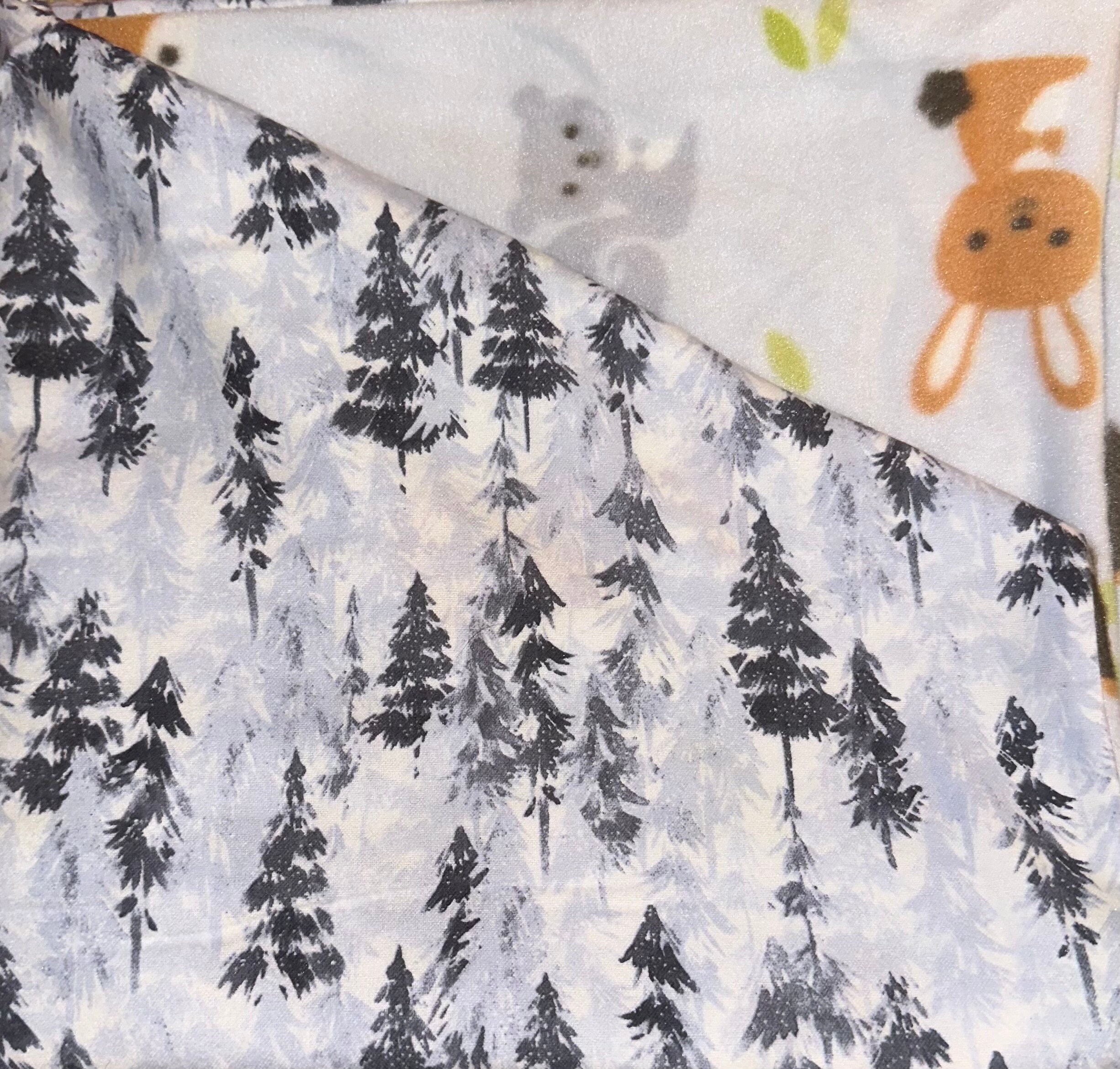 Baby Woodland Animals/trees Flannel/fleece Blanket - Etsy