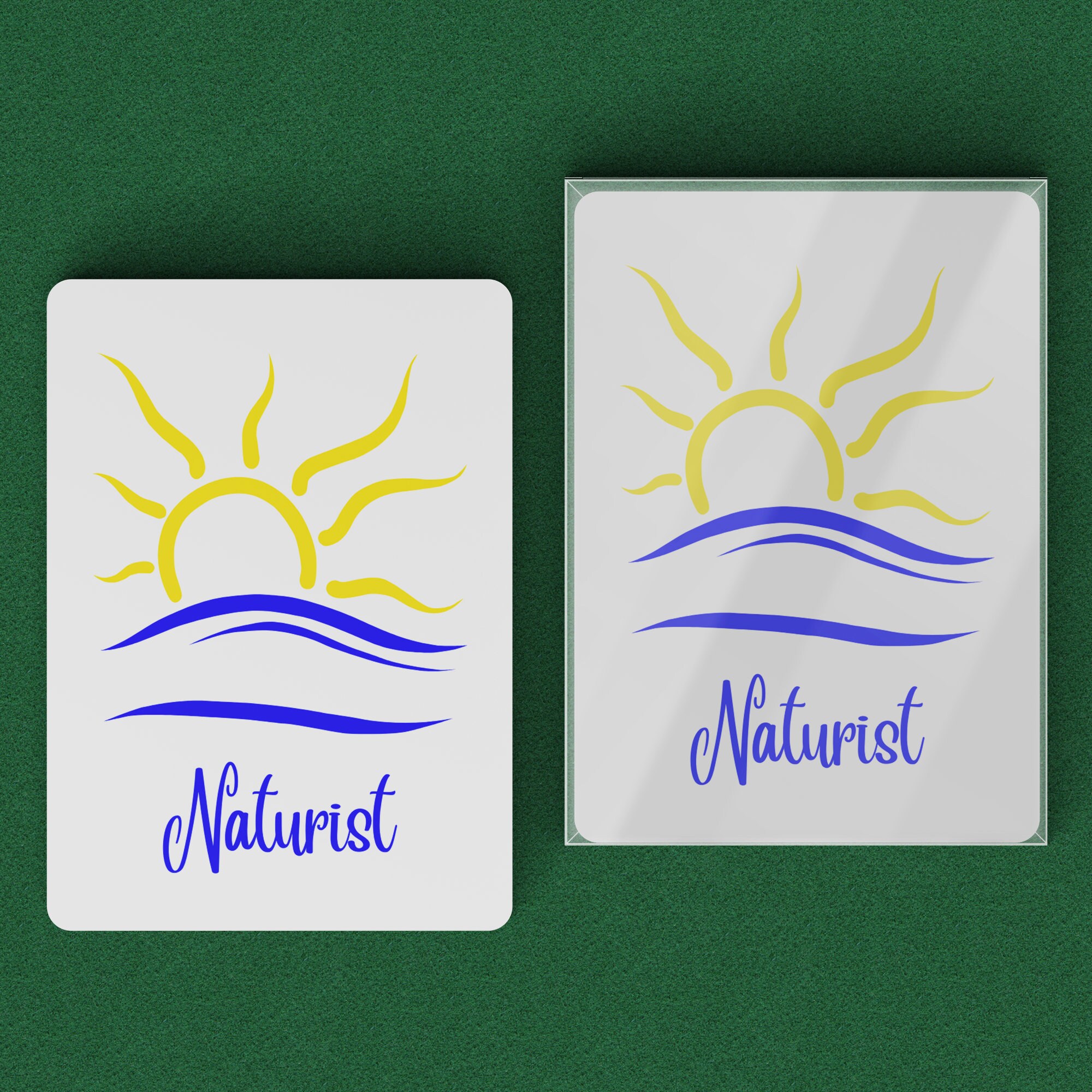 Naturist Symbol Playing Cards - Etsy