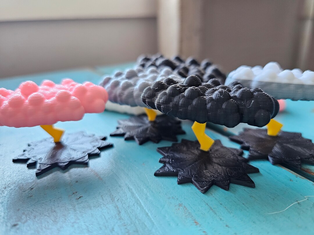 Weather Clouds Lightning Sun | Sand Tray Miniatures | Rain Cloud | Thunderstorm | Play Therapy ...