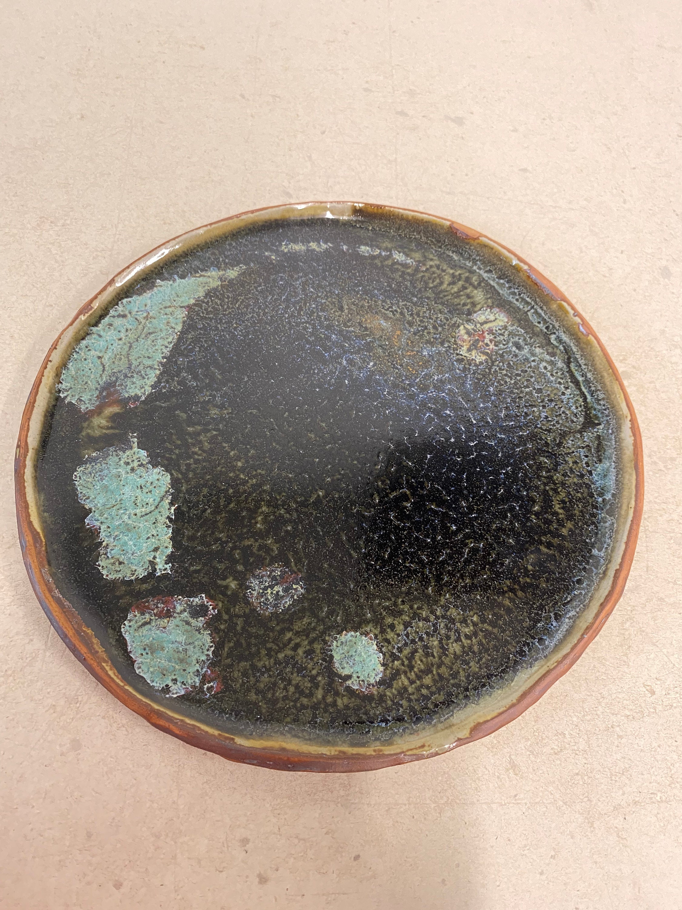 Stoneware Dinnerware Set 10 Inch Plates Handmade Ceramic Plates Rustic ...