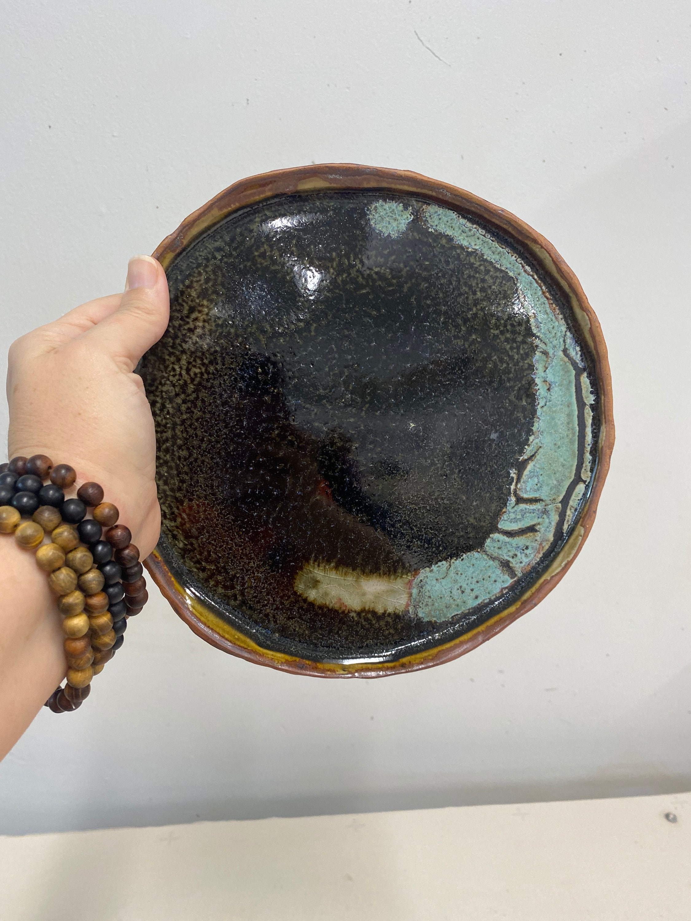 Stoneware Dinnerware Set 10 Inch Plates Handmade Ceramic Plates Rustic ...