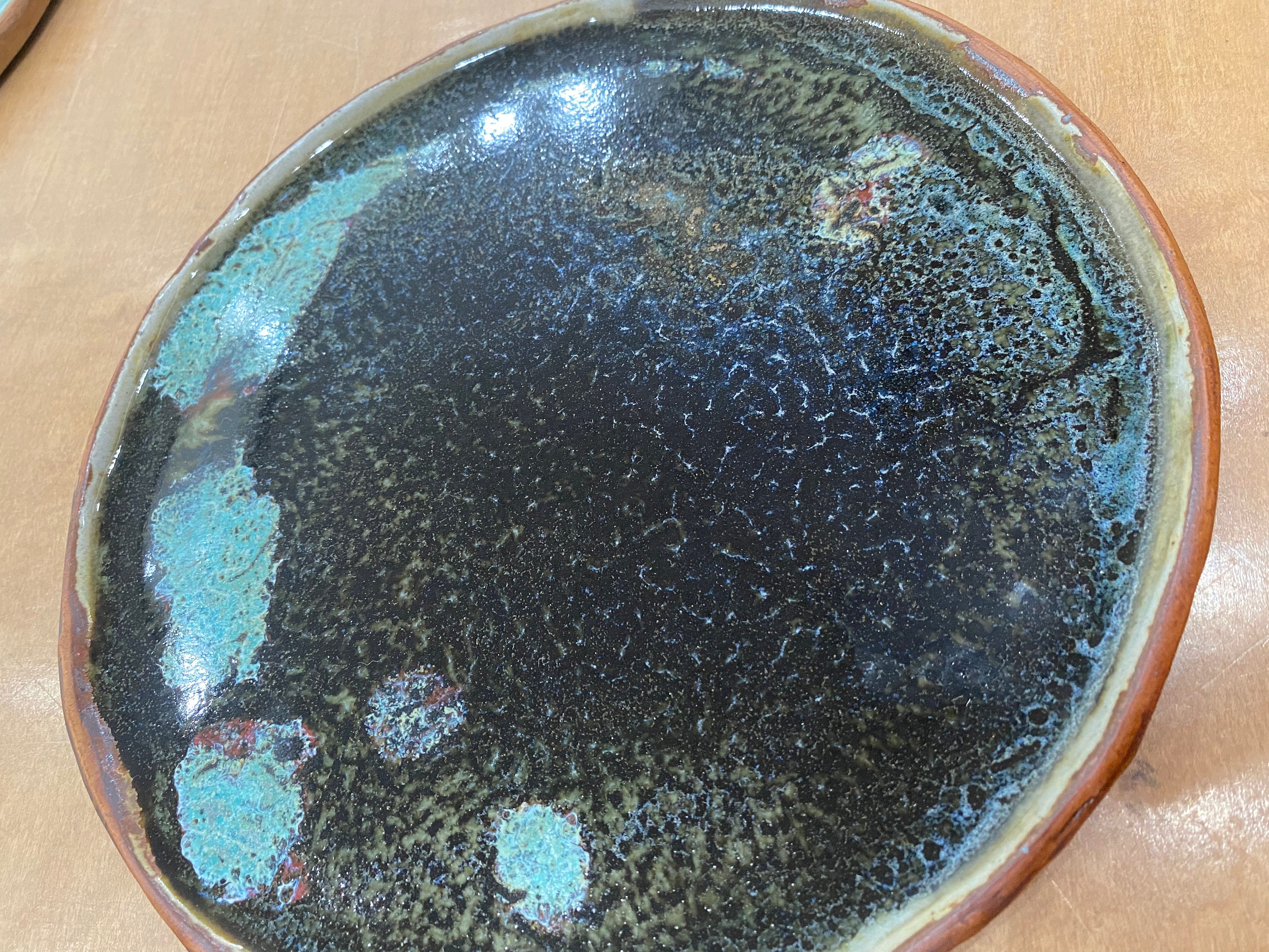 Stoneware Dinnerware Set 10 Inch Plates Handmade Ceramic Plates Rustic ...