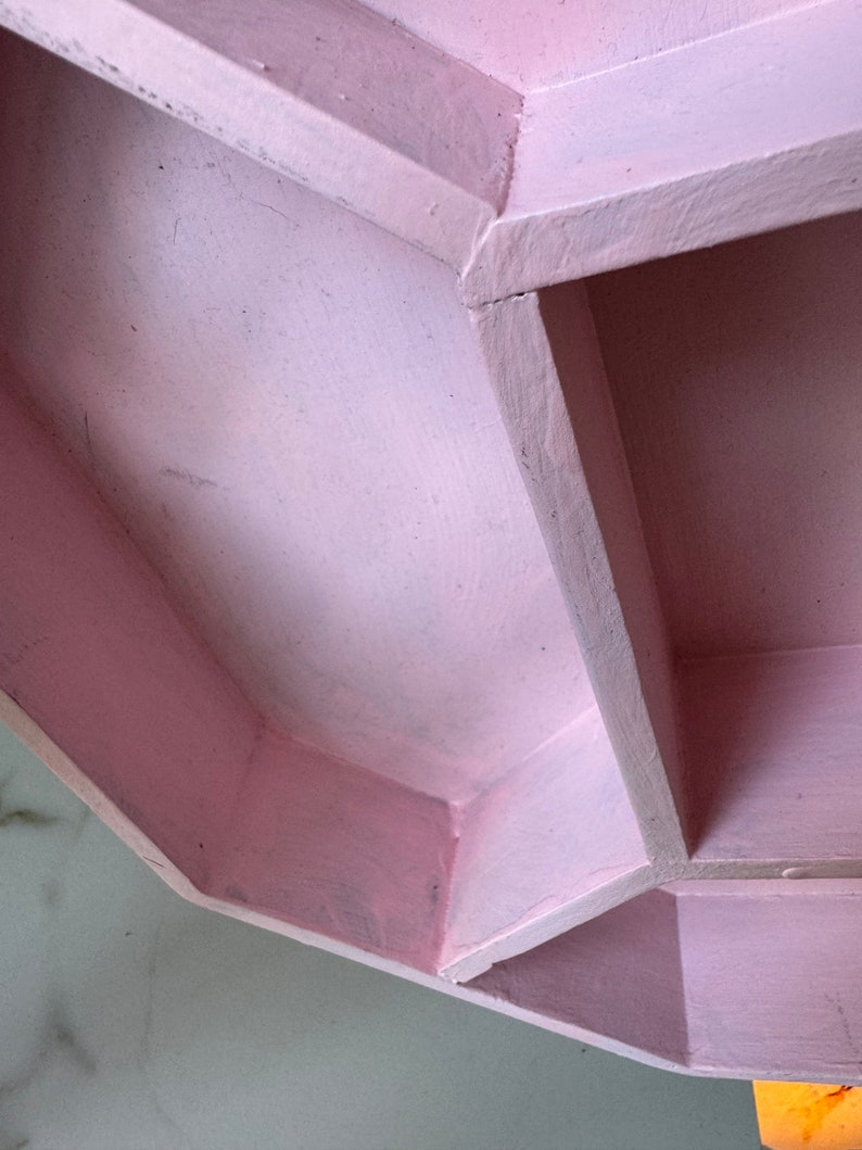 Pink Hand Painted Display Shelf Combine Purchases for Free Shipping - Etsy