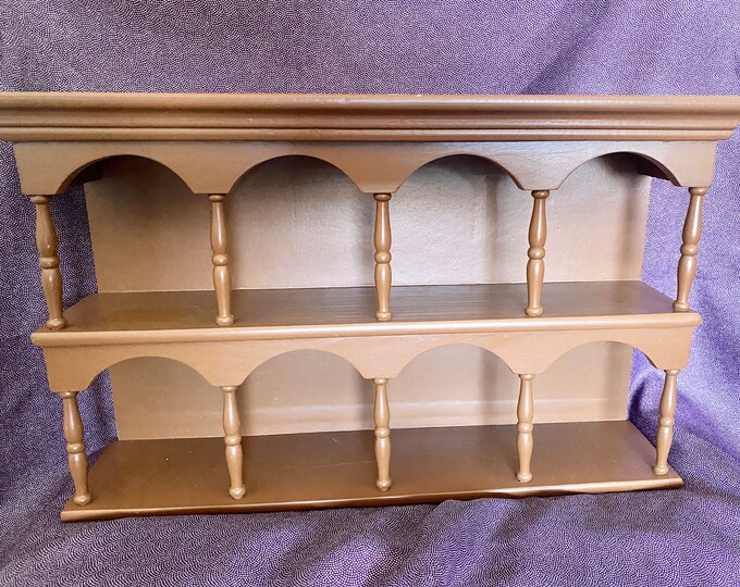 Table Top Display Shelf Arched Details With Spindles Combine Purchases ...