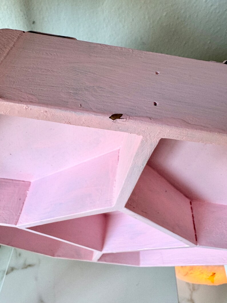 Pink Hand Painted Display Shelf Combine Purchases for Free Shipping - Etsy