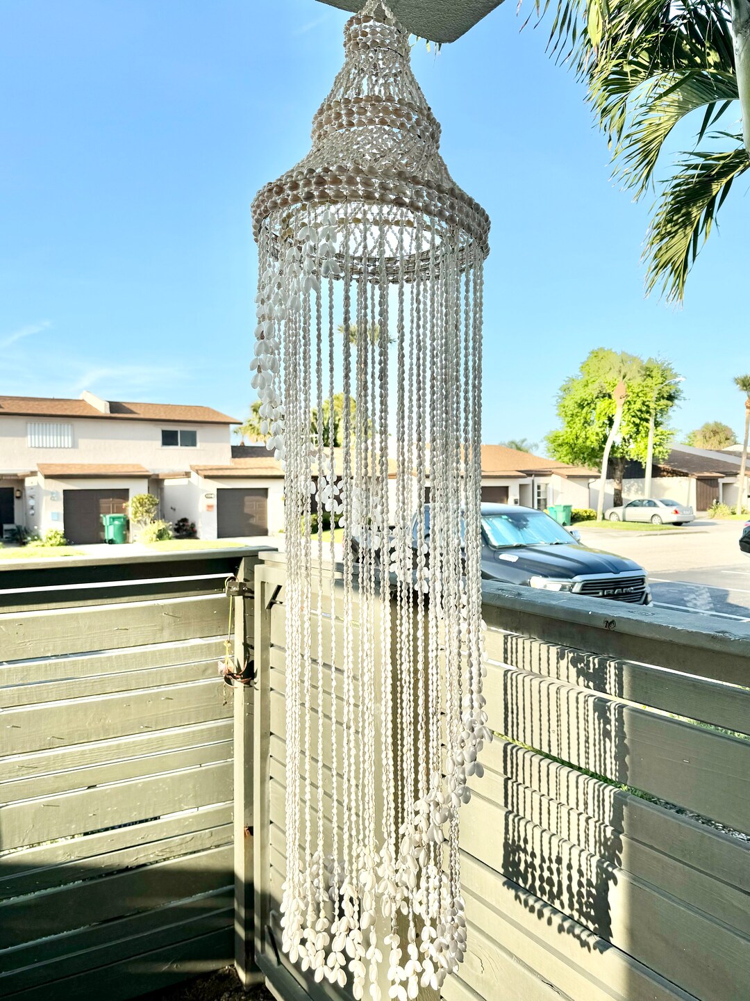 Vintage Indoor/outdoor Shell Spiral Wind Whirly Gig 5 Ft 1970s Style ...