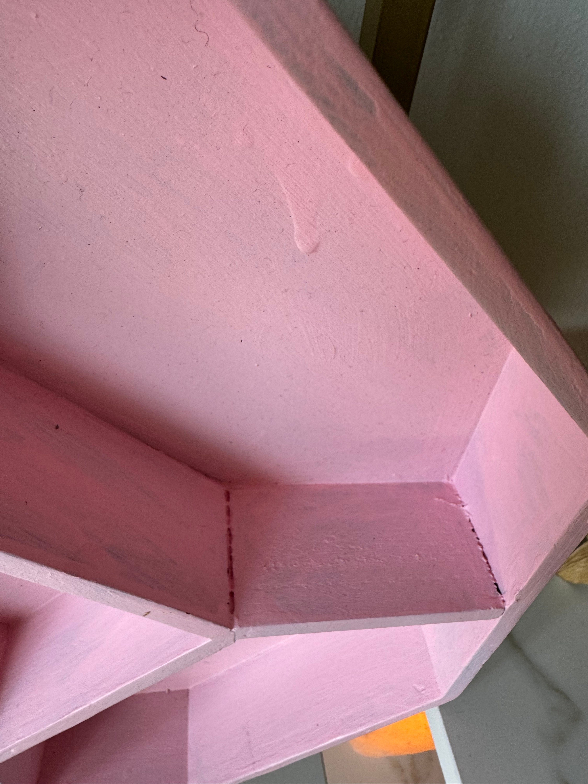 Pink Hand Painted Display Shelf Combine Purchases for Free Shipping - Etsy