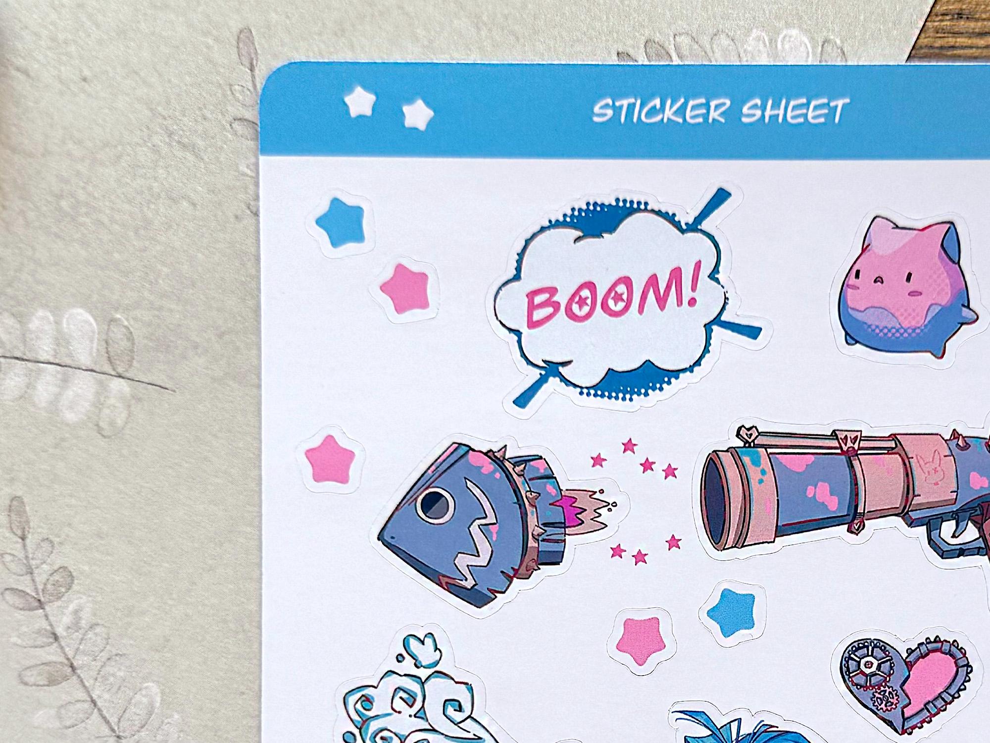 A6 Sheet Stickers Steampunk Chibi Jinx Girl: Arcane Inspiration ...