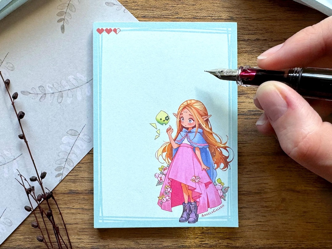 Magical Chibi Elf Princess Memo Pad: Eco-friendly Notepads - TLOZ Art ...