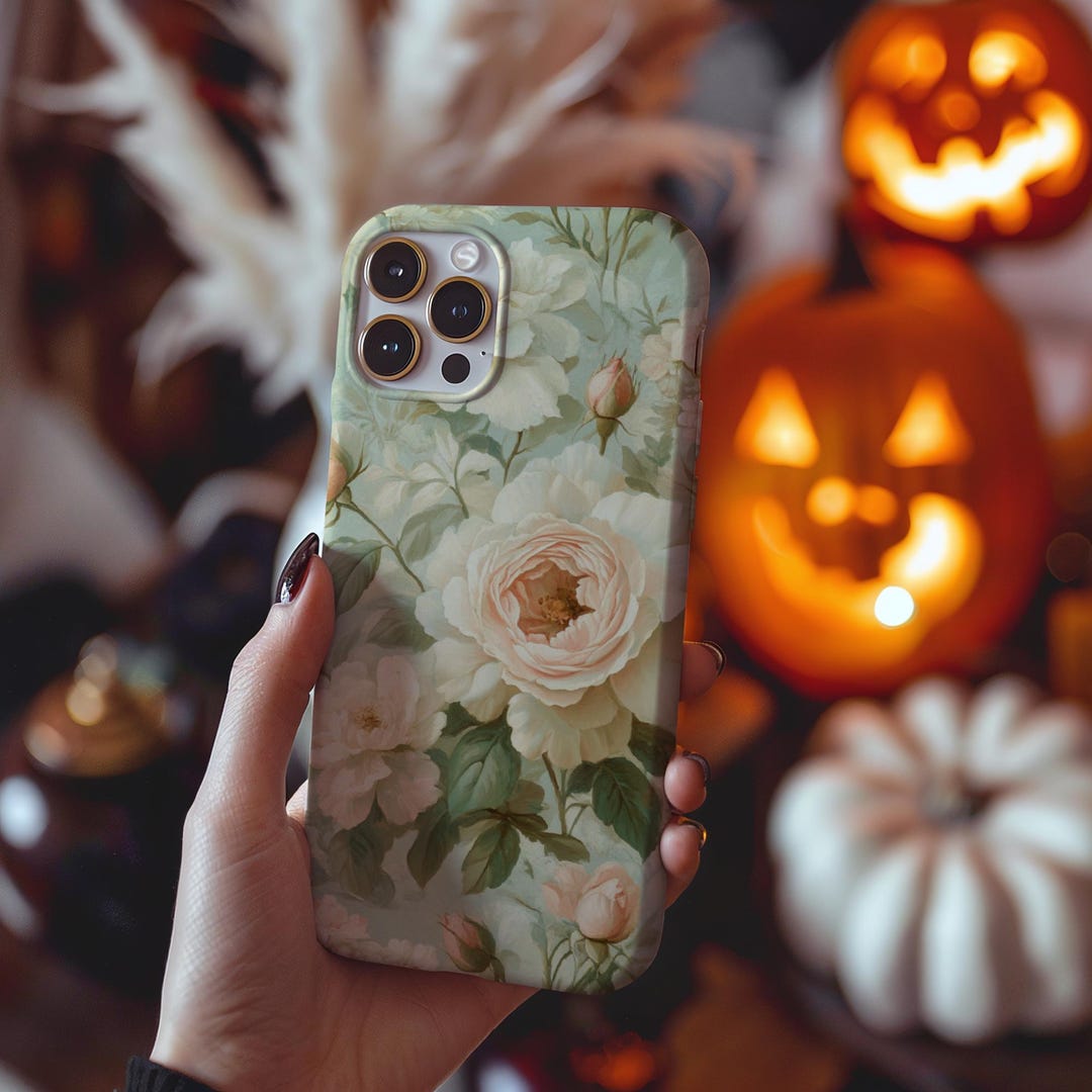 Vintage Floral iPhone 16 Tough Case Soft Pink Roses Peonies Antique ...