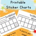 Printable Sticker Charts Small | Reward Chart | Behavior Chart ...