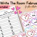 Printable Write the Room: February - Etsy
