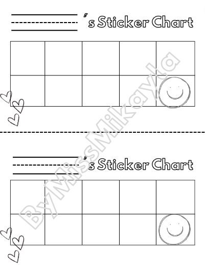 Printable Sticker Charts Bundle | Reward Chart | Behavior Chart | Kids ...