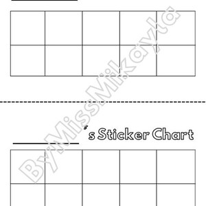 Printable Sticker Charts | Reward Chart | Behavior Chart | Kids Reward ...