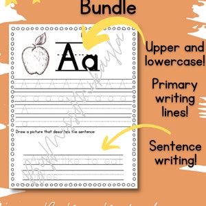 50+ Printable Alphabet Letter Worksheets | Upper & Lowercase | BUNDLE ...