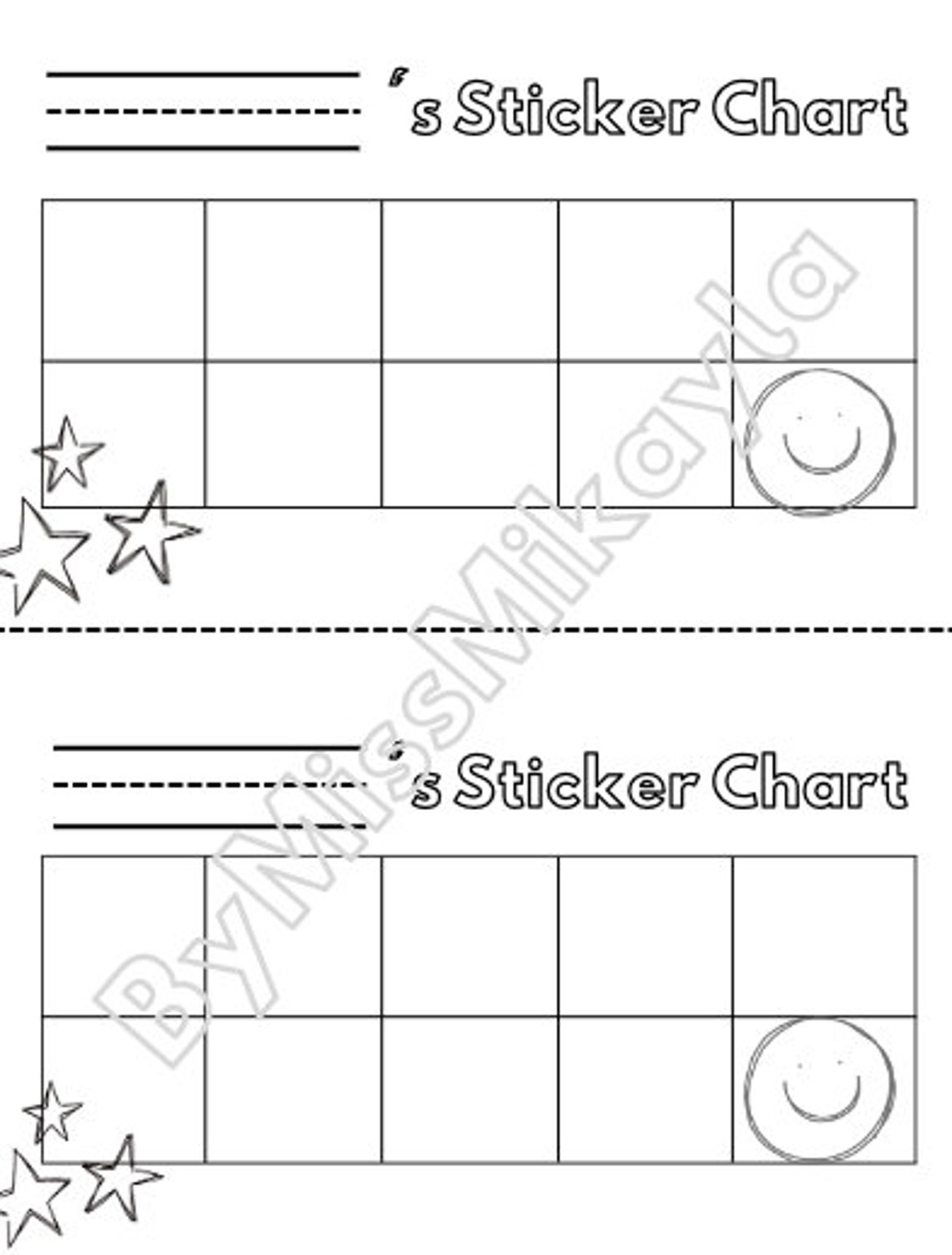 Printable Sticker Charts Bundle | Reward Chart | Behavior Chart | Kids ...