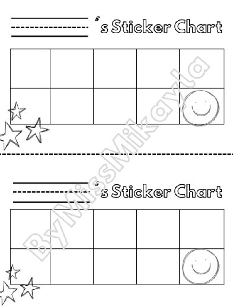 Printable Sticker Charts Bundle | Reward Chart | Behavior Chart | Kids ...