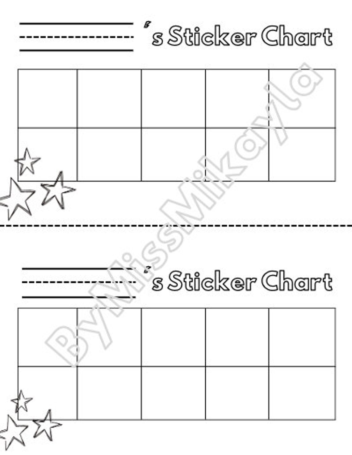 Printable Sticker Charts Bundle | Reward Chart | Behavior Chart | Kids ...