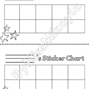 Printable Sticker Charts Bundle | Reward Chart | Behavior Chart | Kids ...