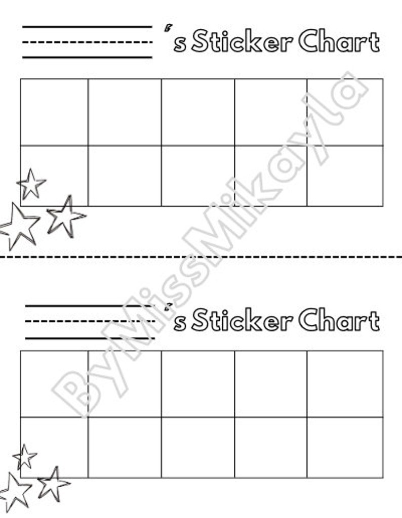 Printable Sticker Charts Bundle | Reward Chart | Behavior Chart | Kids ...