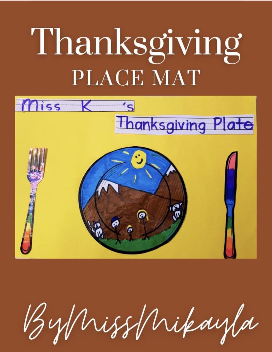 Thanksgiving Place Mat Craft for Kids | Digital Download | Fun & Easy ...